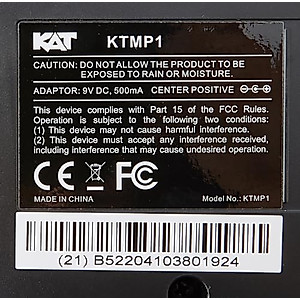 Kat Percussion KTMP1 Electronic Drum and Percussion Pad Sound Module, Black