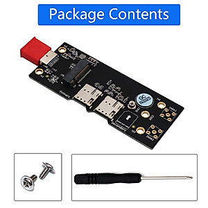 SUPERPLUS NGFF(M.2) to USB 3.0 Adapter with Dual Nano SIM Card Slot for 3G/4G/5G Module