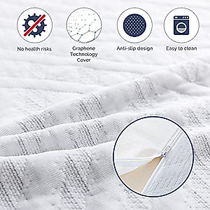 IULULU Twin Mattress, 8-Inch Twin Memory Foam Mattress - Green Tea Gel Infused, Medium-Firm for Cool Sleep and Pressure Relief Mattress in a Box, CertiPUR-US Certified