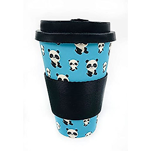 TINYMILLS Cute Baby Panda Travel Mug - Eco-Friendly Reusable Plant Fiber Travel Mug Birthday Gift Tween Girl Panda Bear Lover