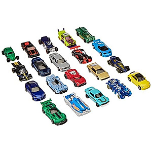 Hot Wheels Set of 20 Toy Cars & Trucks in 1:64 Scale, Collectible Vehicles (Styles May Vary)