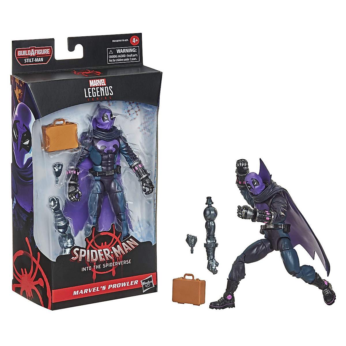 Spider-Man Hasbro Marvel Legends Series Into The Spider-Verse Marvel’s Prowler 6-inch Collectible Action Figure Toy for Kids Age 4 and Up