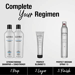 Kenra Perfect Medium Spray 13 50% | Provides Styling Control Without Stiffness | Medium Hold | Fast-Drying Formulation | High Shine Finish | All Hair Types | 10 oz