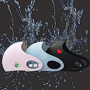 PENATE 1PC Children's Fashion Summer Breathable Face Bandanas Thin Cute Printing Washable Facemasks -Ship Fron USA