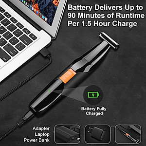 YBLNTEK Beard Trimmer for Men, Cordless Electric Razor for Men Face Beard Shaver Nose Trimmer Hair Clippers Body Hair Trimmer Groomer for Men, Waterproof Mustache Trimmer 5 in 1 Mens Grooming Kit