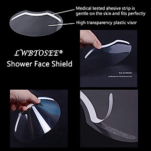 LWBTOSEE Disposable Plastic Eye Shield,For Microblading, Permanent Makeup,Eyelash Extensions, Eyes Cataract Surgery, For Eyes And Eyebrows-100pcs/pack