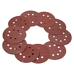 Premium Grade 5-inch 8-Hole Sanding Discs by Starbond - 60, 80, 120, 180, 220, 240, 320, 400, 600, 1000 Grits Sandpaper, for Random Orbital Sander, Perfect for Wood Sanding, fine Finish - 100 Pack
