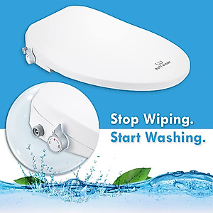 BUTT BUDDY Suite - Smart Bidet Toilet Seat Attachment & Fresh Water Sprayer (Cool & Warm Temperature Control | Dual-Nozzle Cleaning, Adjustable Pressure | Easy Setup, Universal Fit)
