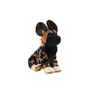 Wild Republic African Wild Dog Plush, Stuffed Animal, Plush Toy, Gifts for Kids, Cuddlekins 12 Inches