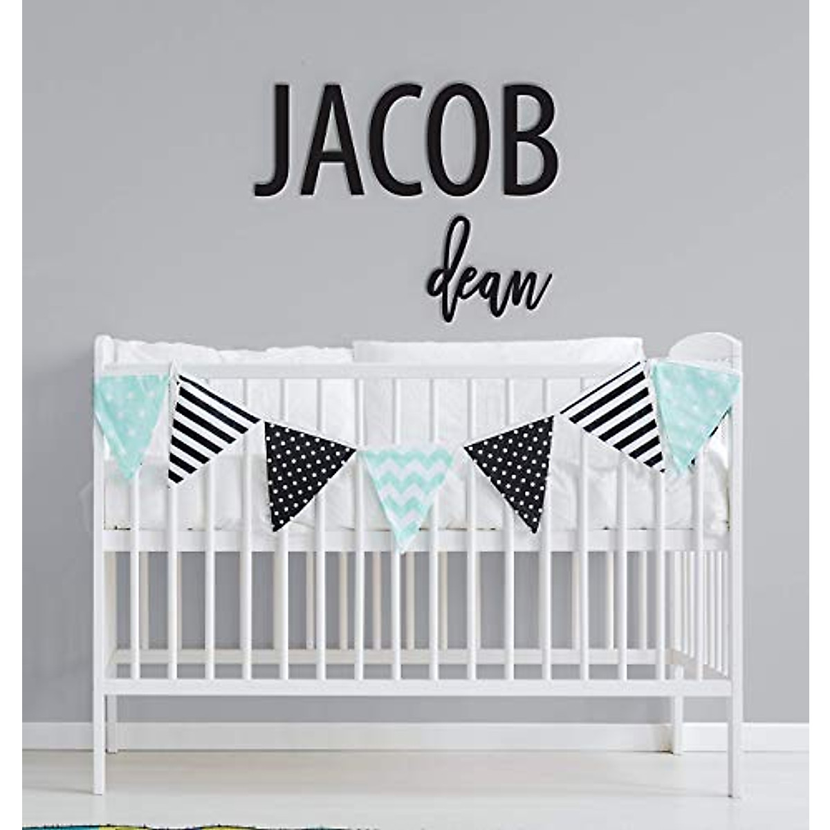 Custom Name Sign - First and Middle Name Sign - Personalized Wood Name Decor, Nursery Decor