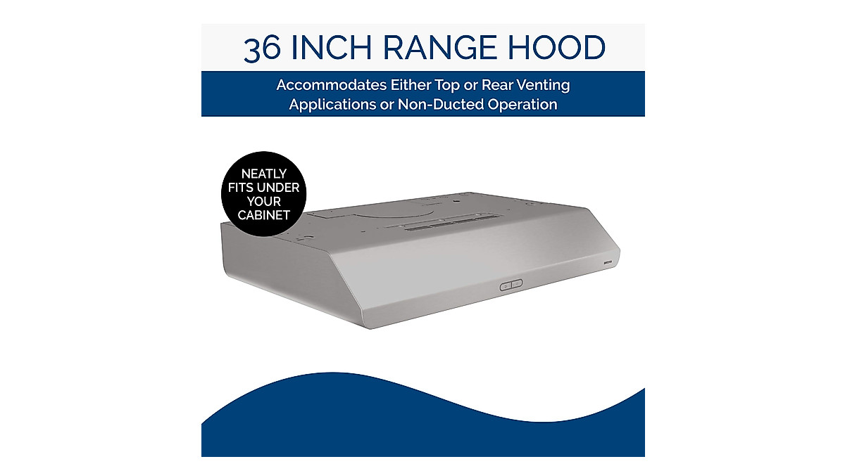 Broan-NuTone Sahale 36" Under-Cabinet Range Hood - SS
