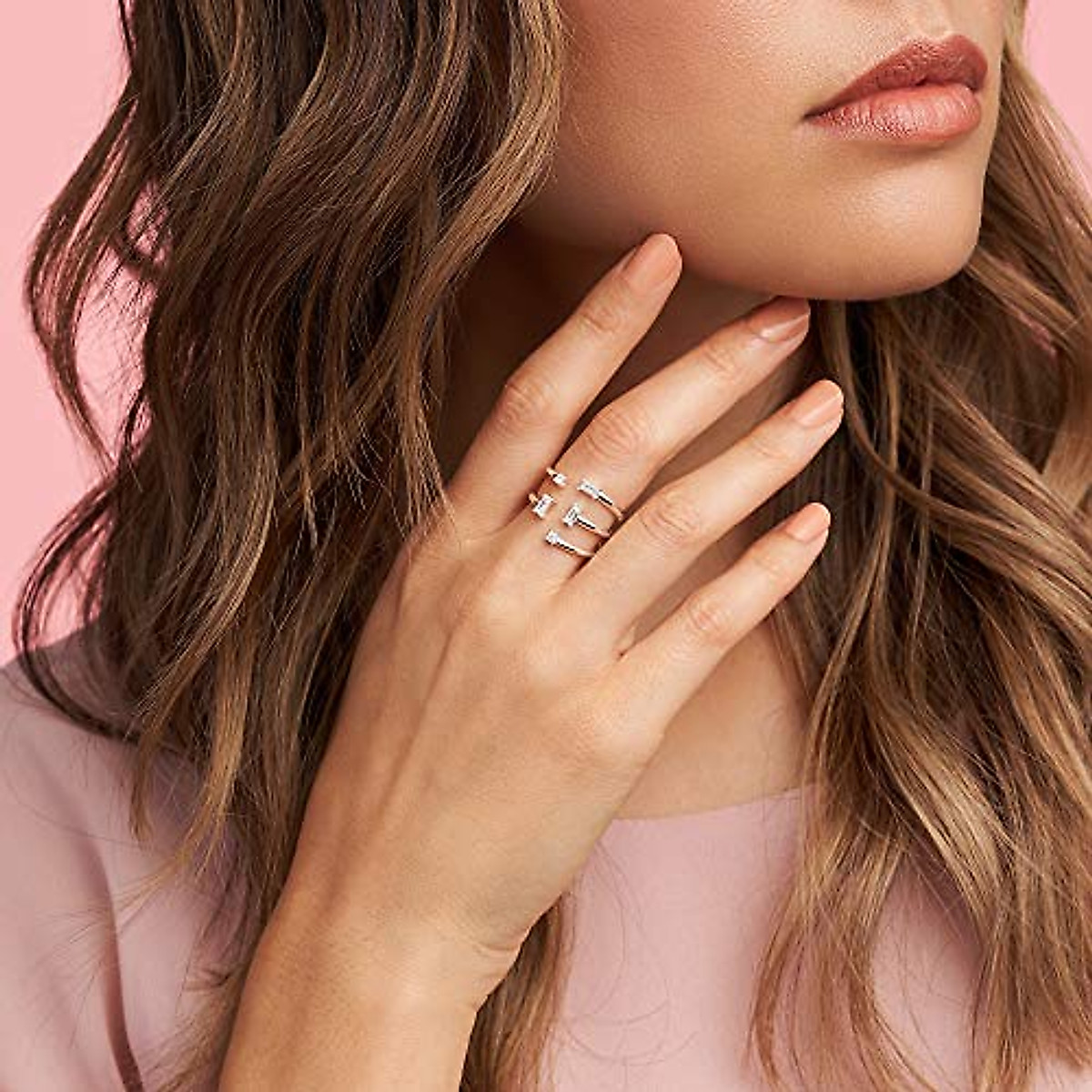 Pandora Jewelry Shards of Sparkle Cubic Zirconia Ring in Sterling Silver, Size 4.5