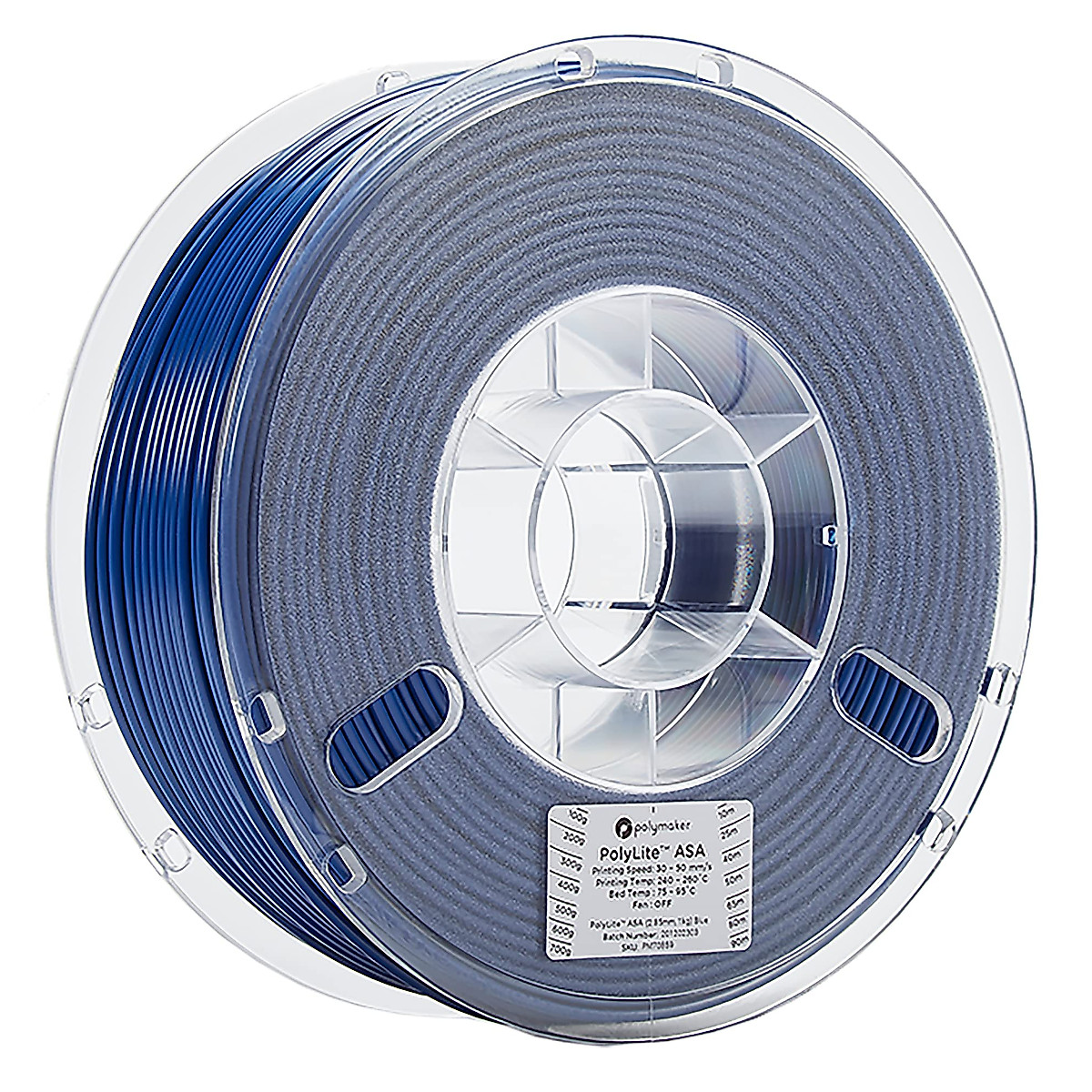 Polymaker ASA Filament 1kg Spool UV Resistant, PolyLite ASA 3D Printer Filament, Print with Openning 3D Printers Only - 2.85mm(3mm), Blue
