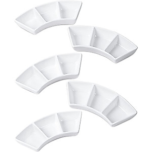 DELLING 3 Oz Dipping Bowls & 16 Inch Serving Platter Set