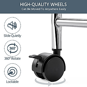 Topeakmart 4 Tier Rolling Storage Cart with Removable Drawers Plastic Trolley Organizer craft cart organizer with drawers 360 Castor Wheels Cart, White