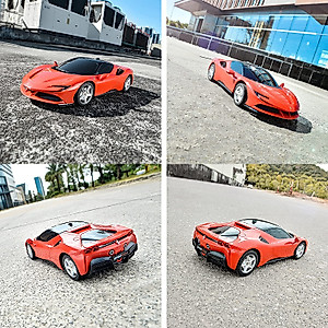 100 CLASSIC Officially Licensed RC Car Ferrari LaFerrari SF90 STRADALE Remote Control RC Car Series 1:24 Scale Full Function Electric Sport Racing Hobby Toy Car 97600RD