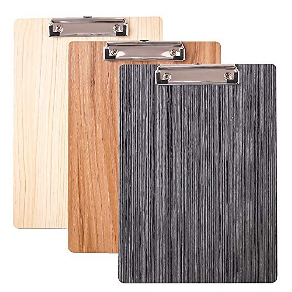 Office Supply Clipboard Wood A4 A5 Clipboard Maple Writing Pads Exam Clip Board Office School Supply Thing Item Folder Paper Desk Stationery Accessory Durable Low Profile Clip (Color : Black 1pcs)