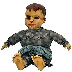 JOYIN Sound Activated Haunted Doll, Halloween Baby Doll for Halloween Decorations and Halloween Accessories