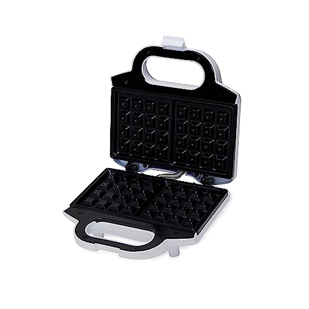 Amazon Basics Waffle Maker 2-Slices White with Non-stick coating and Easy to Clean, 700W