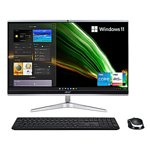 Acer Aspire C24-1650-UA92 AIO Desktop | 23.8" Full HD IPS Display | 11th Gen Intel Core i5-1135G7 | Intel Iris Xe Graphics | 8GB DDR4 | 512GB NVMe M.2 SSD | Wi-Fi 6 | Windows 11 Home