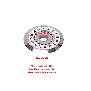 22mm Fiber Cleaver Blade 16 Sides Fiber Optical Cutting Wheel Replacement for SKL‑6C ET‑20S HB‑6C Cutter Fiber Cleaver