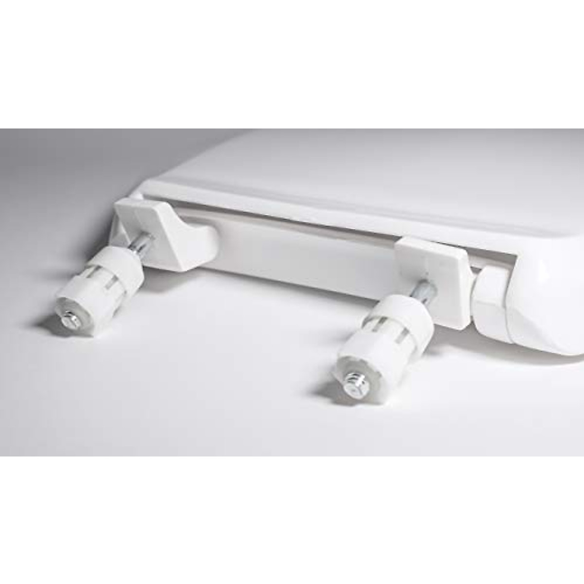 Centoco Elongated Toilet Seat, Lock In Place, Fast-N-Lock Mounting, Open Front With Cover, Commercial, Plastic, Made in the USA, 820STSFE-001, White