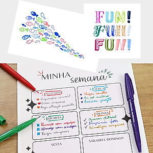 Pentel Brush Sign Pen Blue/Black