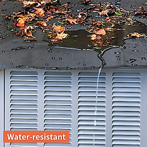 Qualward Air Conditioner Covers for Outside Units, AC Cover for Outdoor Central Unit Top Heavy Duty Water-Resistant Fits Up to 32 x 32 Inch, Black