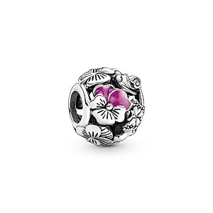 Pandora Pansy Flower Friends Charm