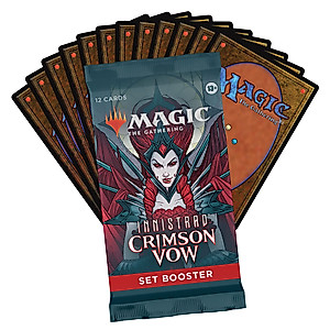 Magic: The Gathering Innistrad: Crimson Vow Set Booster Box | 30 Packs + Dracula Box Topper (361 Magic Cards)