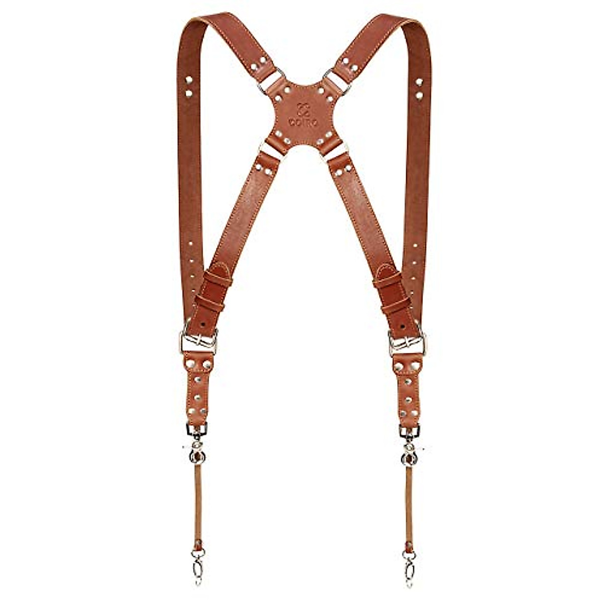 Camera Strap Accessories for Two-Cameras – Dual Shoulder Leather Harness – Multi Camera Gear for DSLR/SLR Strap by Coiro