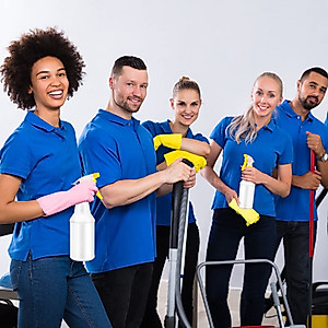 Yaomiao 12 Pcs Empty Spray Bottles 16 oz Plastic Spray Bottles Leak Proof Spray Bottles Squirt Bottle with Adjustable Yellow Nozzle Refillable Water Spray Bottle for Hair Home Cleaning Industrial Use