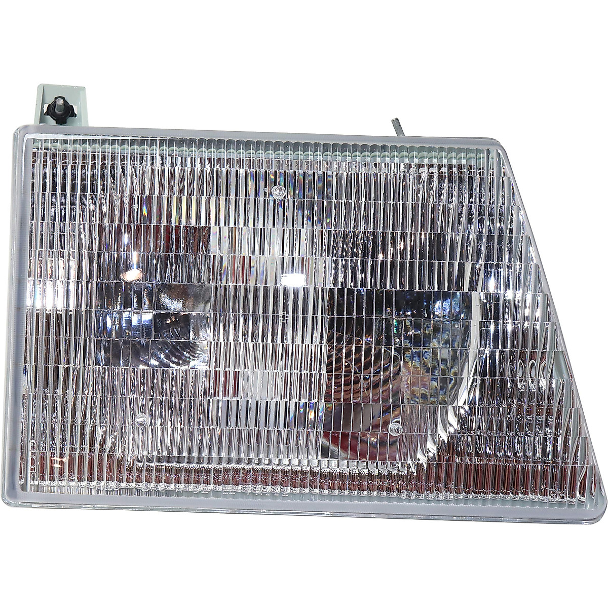 Evan Fischer Headlight Set Compatible with 1992-1996 Ford E-350 Econoline Club Wagon 1996 Super Duty Left Driver and Right Passenger Side Halogen With bulb(s)