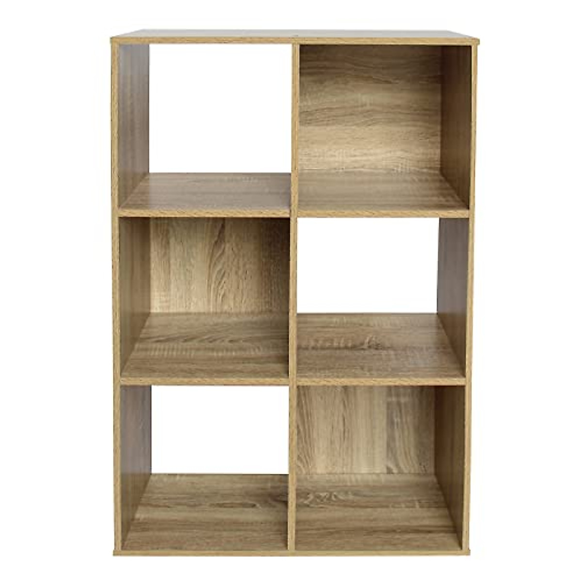 PACHIRA E-Commerce US 6 Cube Storage Organizer Unit Shelf, Closet Cabinet, Bookshelf File Organizer Rack in Living Room, Bedroom, Study,Oak