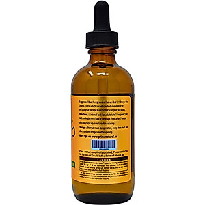 PRIME NATURAL Organic Hemp Seed Oil 4oz - USDA Certified - Sativa Oil - Pure, Cold Pressed, Virgin, Unrefined, Vegan, Food Grade - High Omega 3 6 9 Fatty Acids - Good for Face, Body, Skin & Hair Care