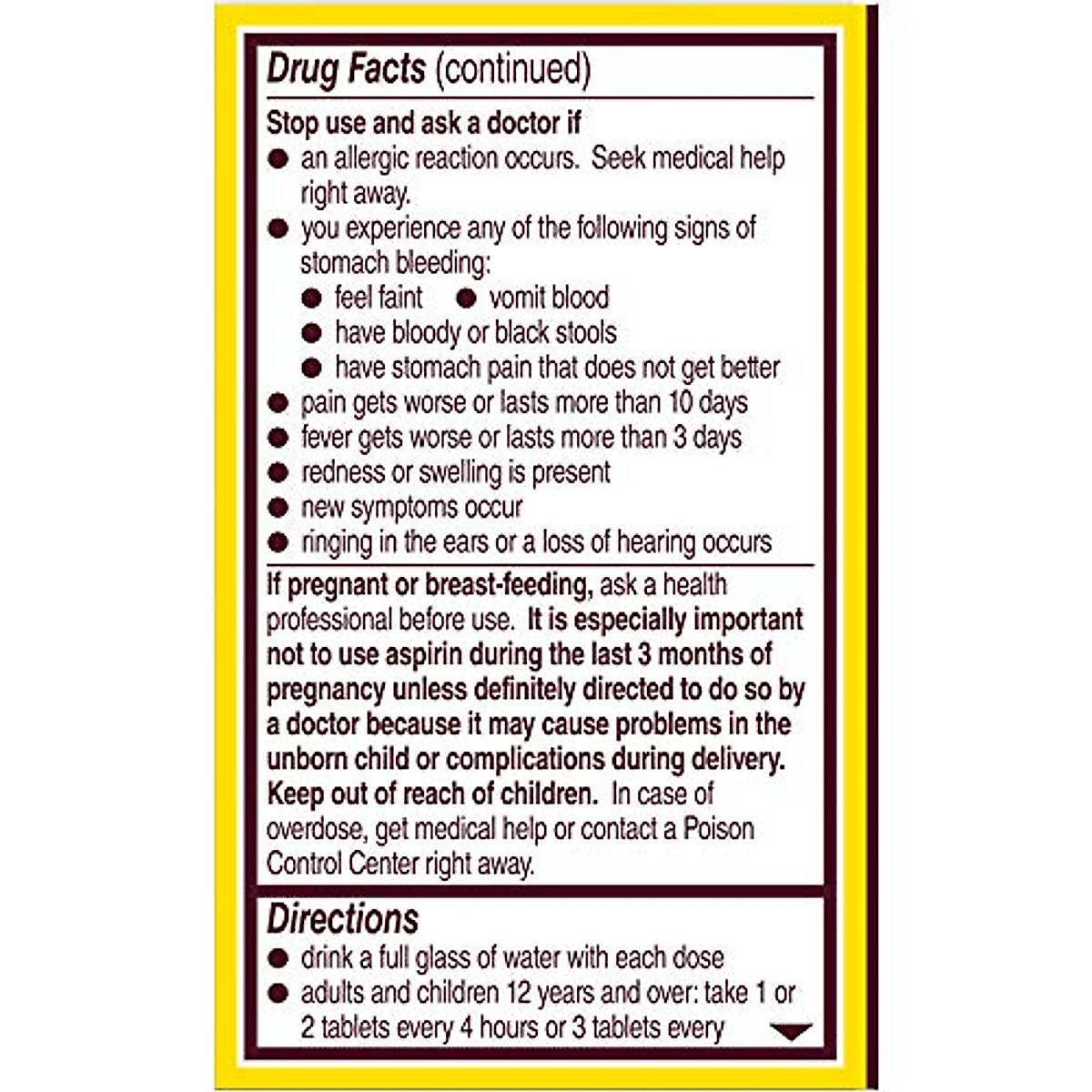 Genuine Bayer Aspirin 325mg Coated Tablets, #1 Doctor Recommended Aspirin Brand, Pain Reliever and Fever Reducer, 24 Count