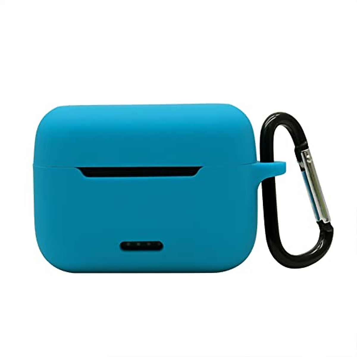 2 Pack Soft Rubber Silicone Protective Case Cover Compatible with TOZO NC2 Earbuds, Protective Skin Sleeve with Keychain (Light Blue+Light Green)