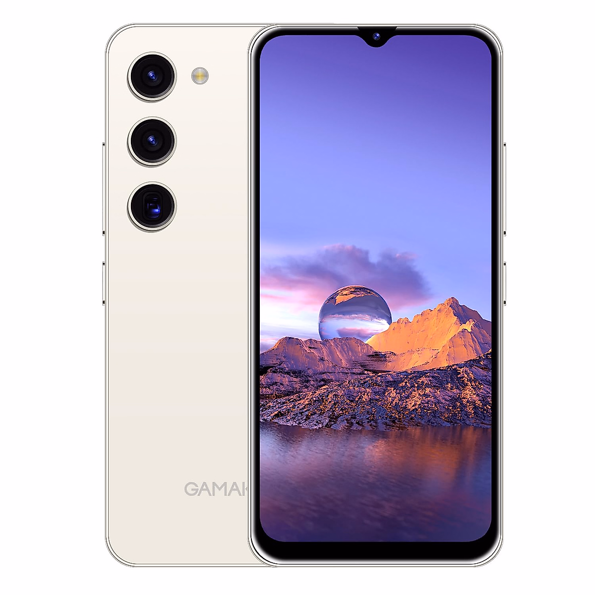 GAMAKOO G23 Unlocked Cell Phone 64GB+4GB Dual SIM 6.52” 4000mAh Battery 4G Android Smartphone 13MP+8MP Camera (White)