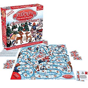 AQUARIUS Rudolph The Red-Nosed Reindeer Board Game - Fun Family Christmas Gift for Kids & Adults - Officially Licensed Rudolph Merchandise & Collectibles