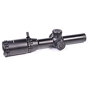 Hammers Lightweight Lever Action Rifle Scope 1-4x20 w/Illuminated Etched Glass Hog Pig Reticle 1inch Tube Weaver Rings Finger Adjustable Lockable Turret Screw Speed Lever