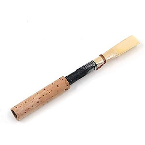 Jiayouy 3Pcs Oboe Reeds Medium Soft with Plastic Case/Tube Oboe Reed Woodwind Instrument Accessories Black