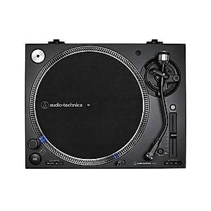 Audio-Technica at-LP140XP-BK Direct-Drive Professional DJ Turntable, Black (Renewed)
