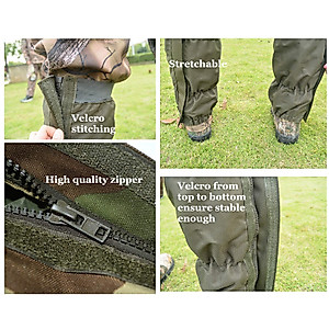 2 Pair Snake Gaiters Snake Boots Gaiters for Men Women Adjustable Waterproof Leg Gaiters for Hiking Hunting Trekking Trail Backpacking Snow Skiing Climbing Rattlesnake Snake Guards Snow Boot Gaiters…