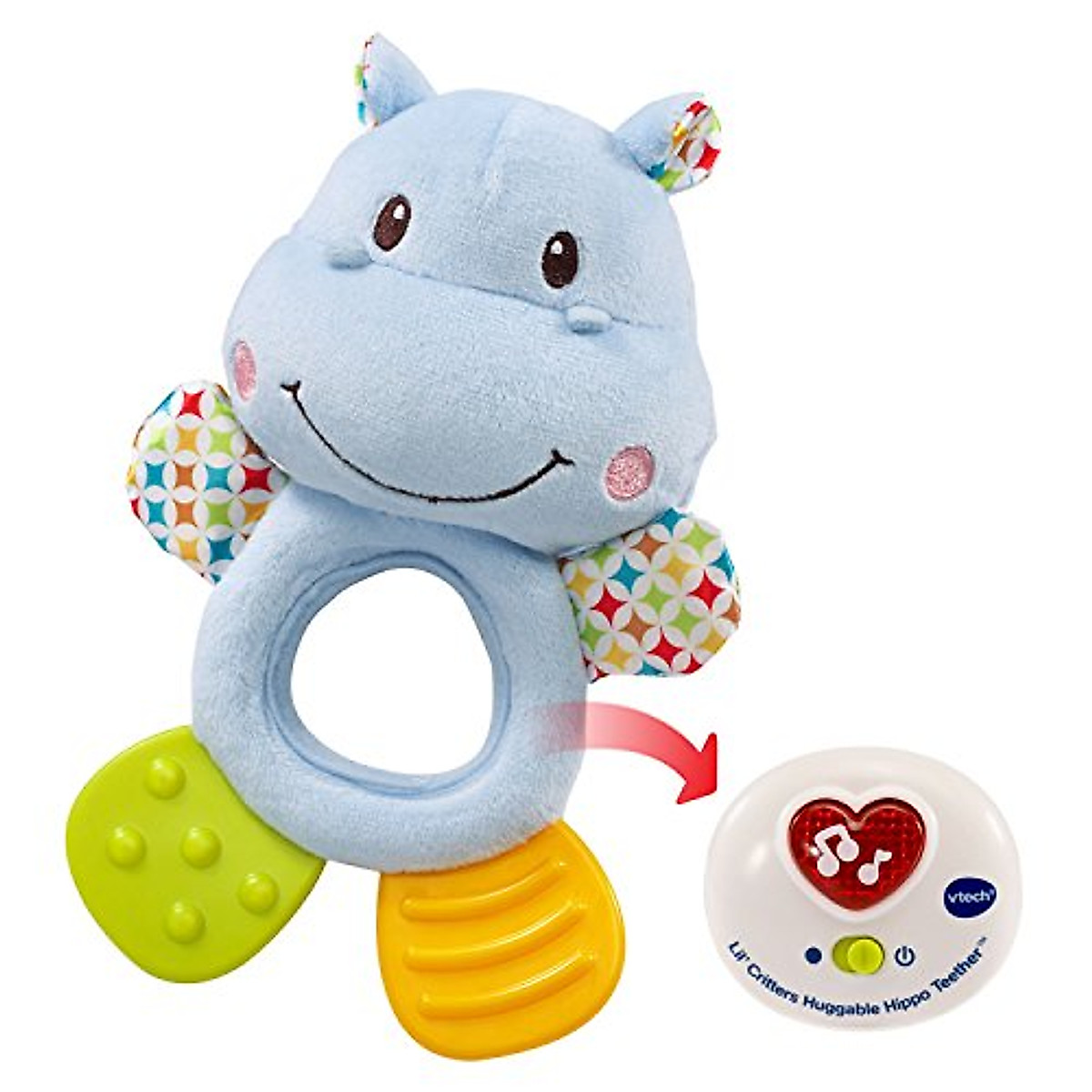 VTech Baby Lil' Critters Huggable Hippo Teether Blue