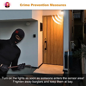 ORALUCE Motion Sensor Light Bulbs Indoor Outdoor 60 watt Equivalent, A19 E26 9W Motion Activated LED Bulb 3000K Warm White, Motion Sensor Light for Garage, Closet, Porch, Stairs, 2 Pack