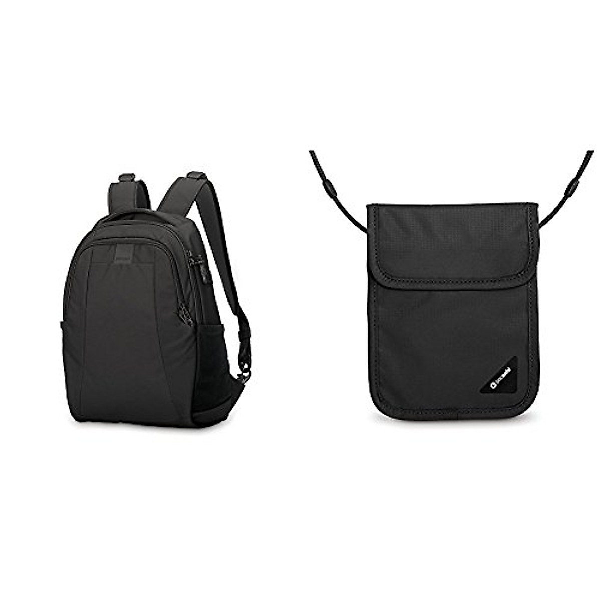 PacSafeMetrosafe LS350 Anti-Theft 15L Backpack with RFID Block Neck Pouch