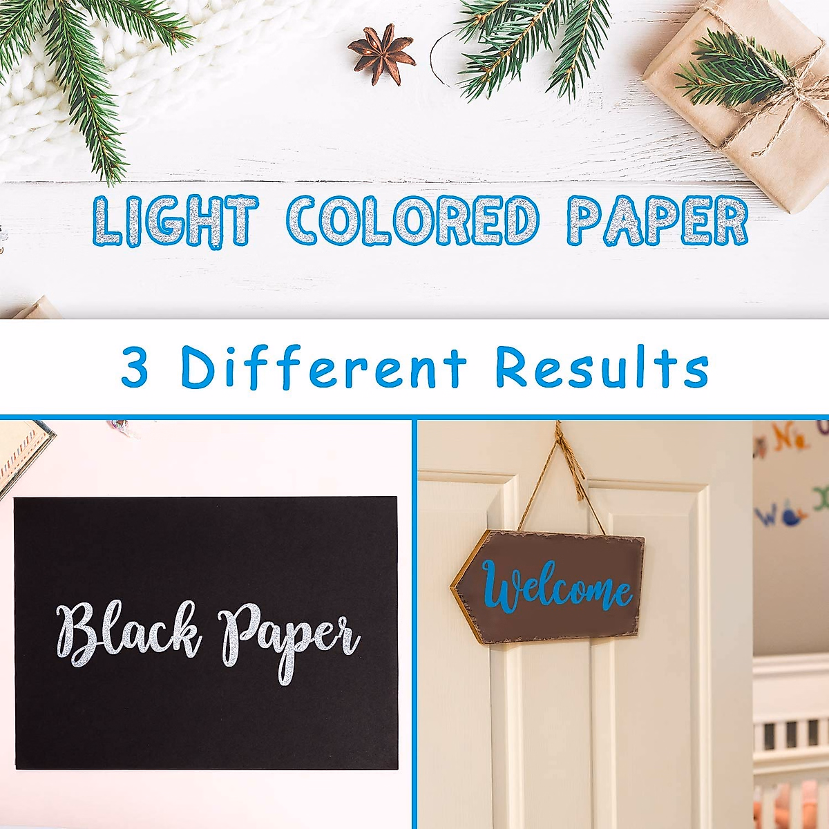 Whaline Double Line Outline Pens, 12 Colors Self-Outline Metallic Markers Glitter Writing Drawing Pens for Christmas Card Writing, Birthday Greeting, DIY Art Crafts, Scrap Booking