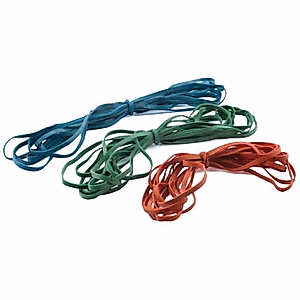 Alliance Rubber 08995 SuperSize Bands, 17" Blue Large Heavy Duty Latex Rubber Bands (4 ounce resealable bag contains approx. 12 bands)