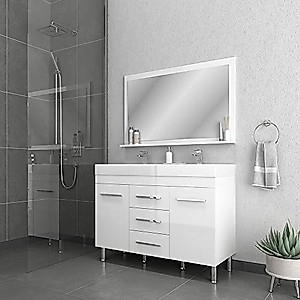 Alya Bath Ripley Bathroom Vanity, 48, White