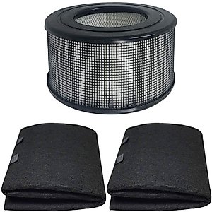 Fette Filter - Replacement 1 x HEPA Filter & 2 x Wrapping Carbon Pre-Filters Compatible with Honeywell 10500 (EV-10) 17000 17005 Part Number 20500. Combo Pack